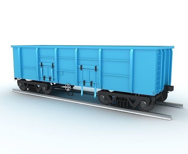 Rail Wagon 3D model | CGTrader