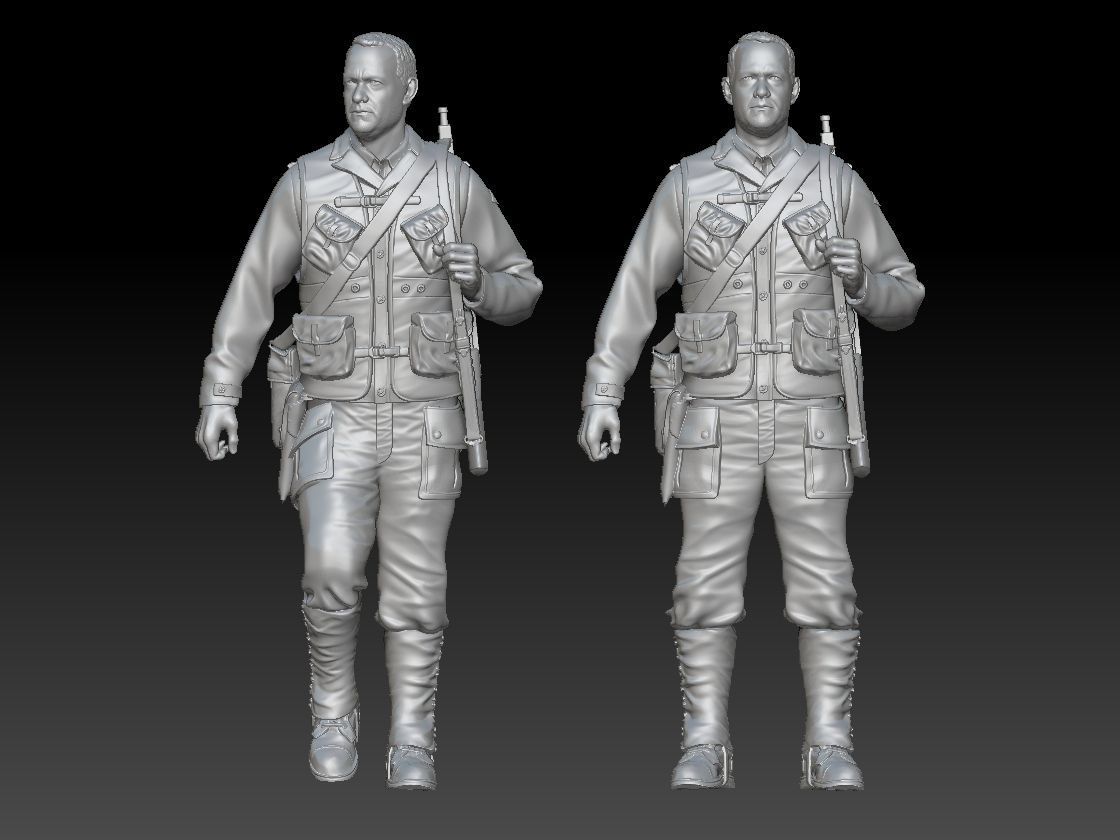 Captain Miller 3D model 3D printable | CGTrader