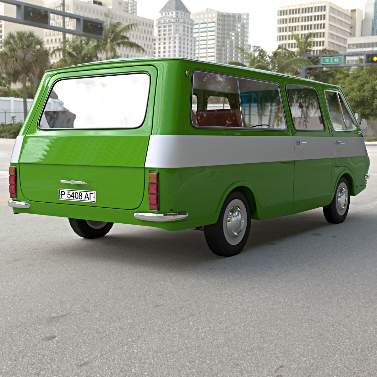 RAF bus 3D model | CGTrader