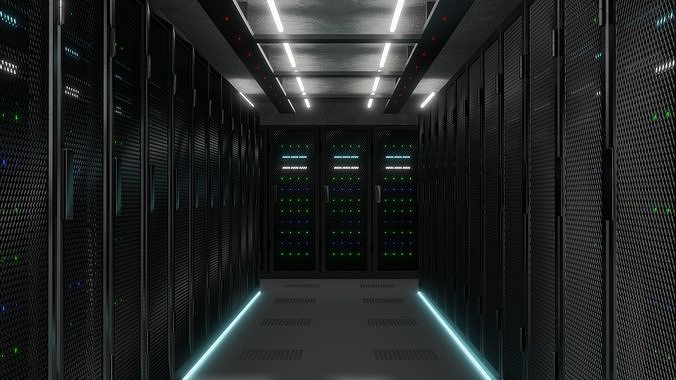 Data center server 3D model | CGTrader