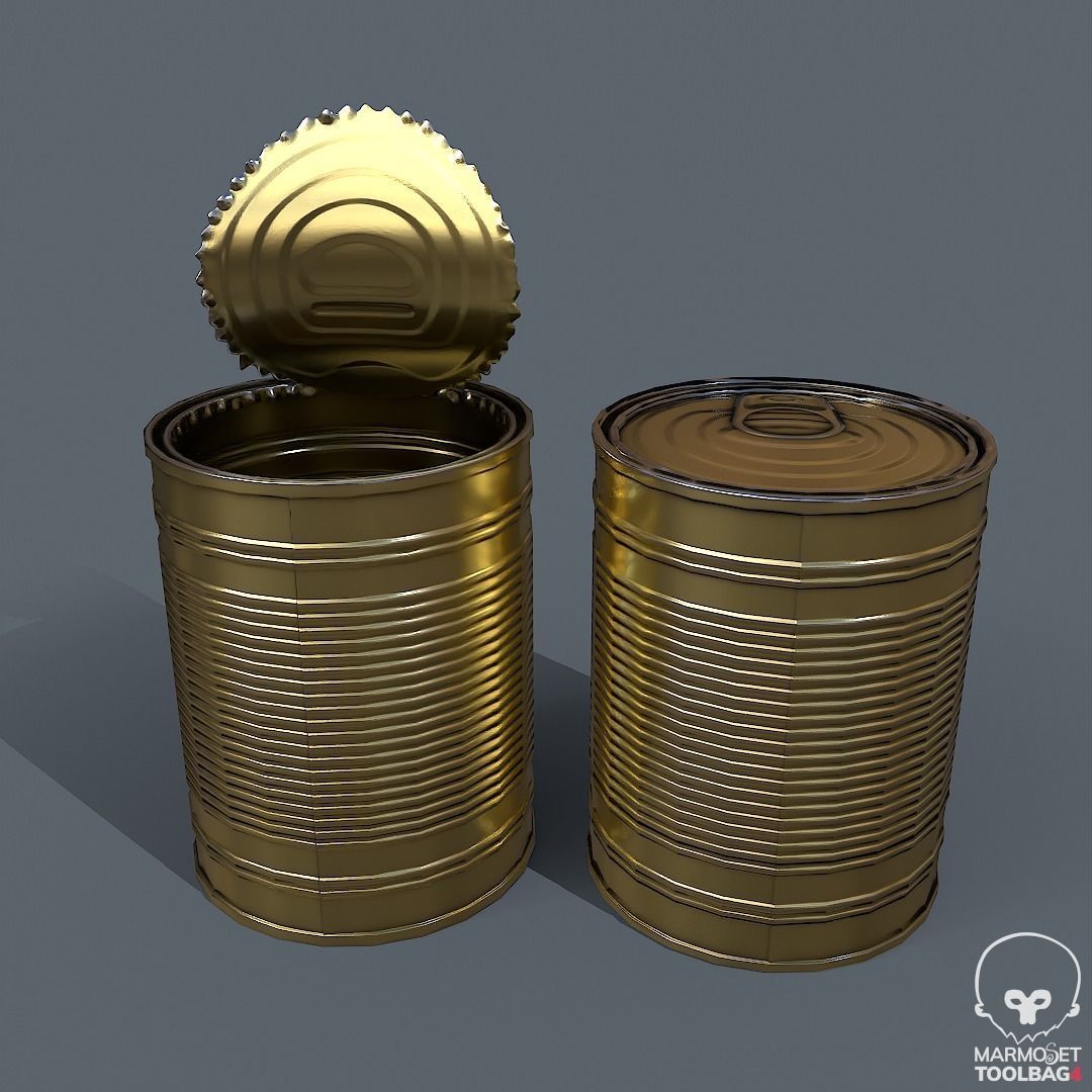 3D model Realistic Pbr Tin can VR / AR / low-poly | CGTrader