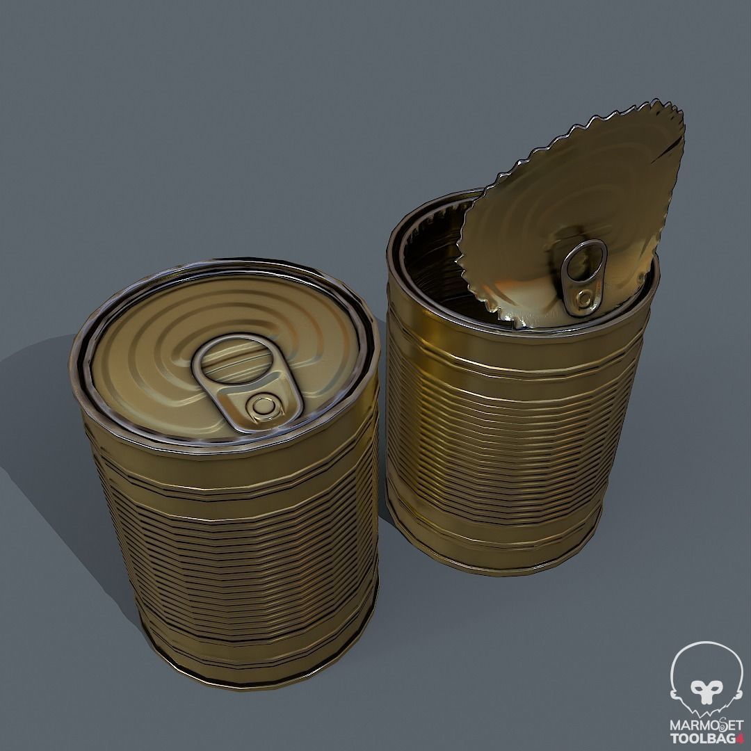 3D model Realistic Pbr Tin can VR / AR / low-poly | CGTrader