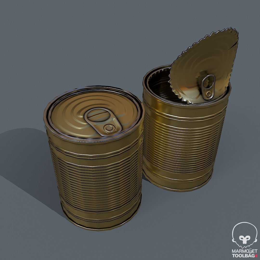 3D model Realistic Pbr Tin can VR / AR / low-poly | CGTrader