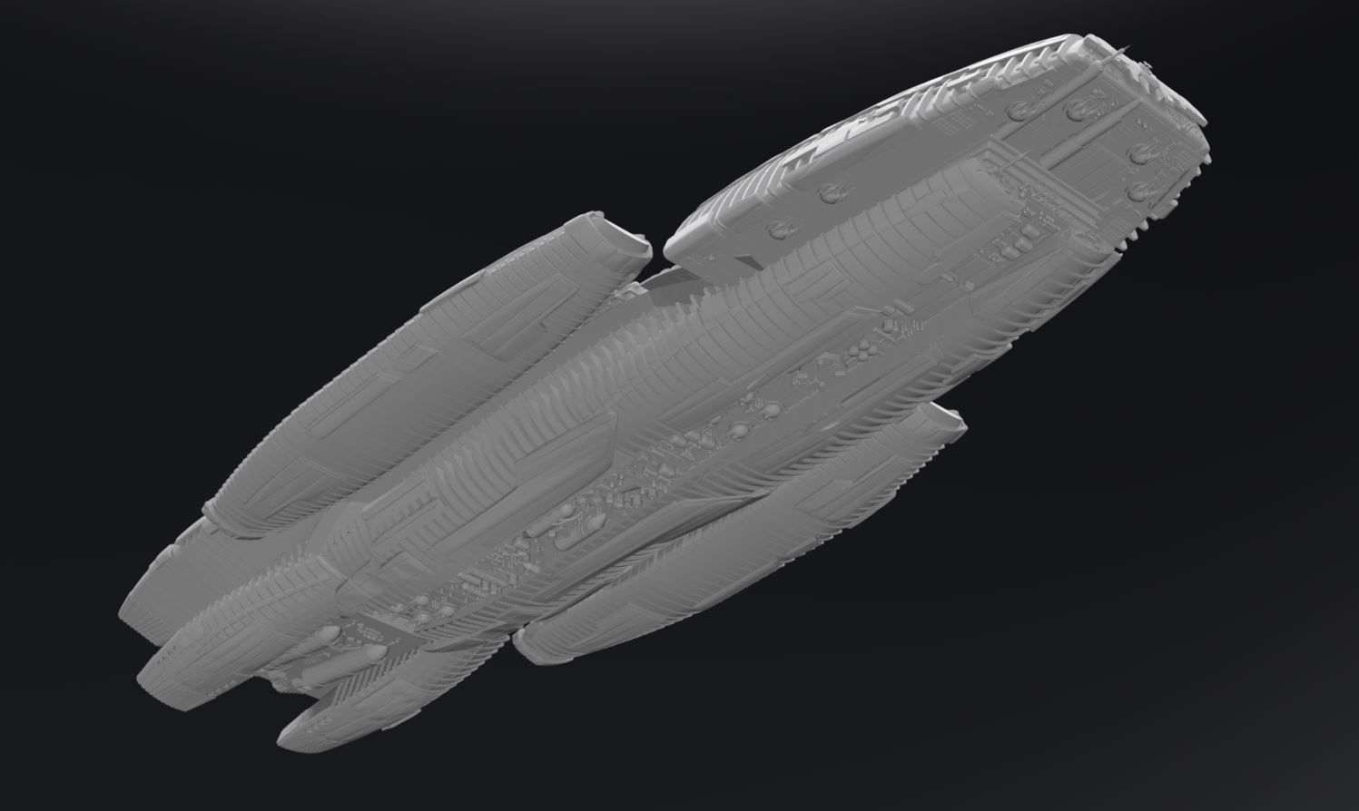 Battlestar Galactica late Scale model 3D model 3D printable | CGTrader