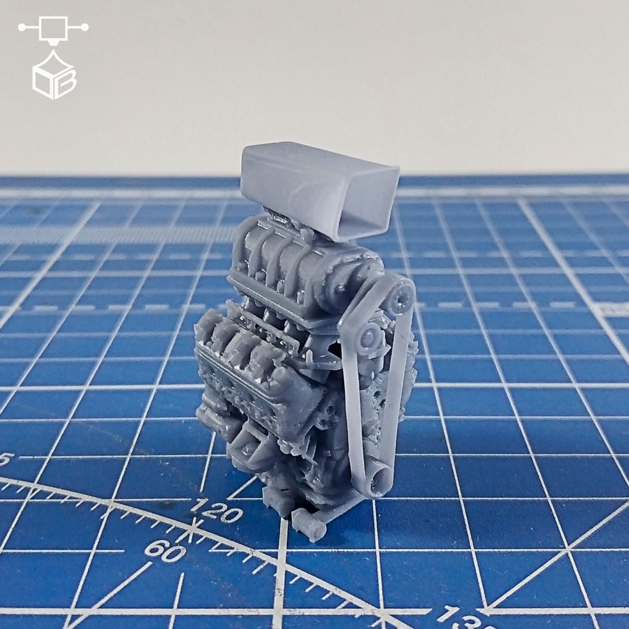 ENGINE LSX V8 SUPERCHARGED 3D model 3D printable | CGTrader