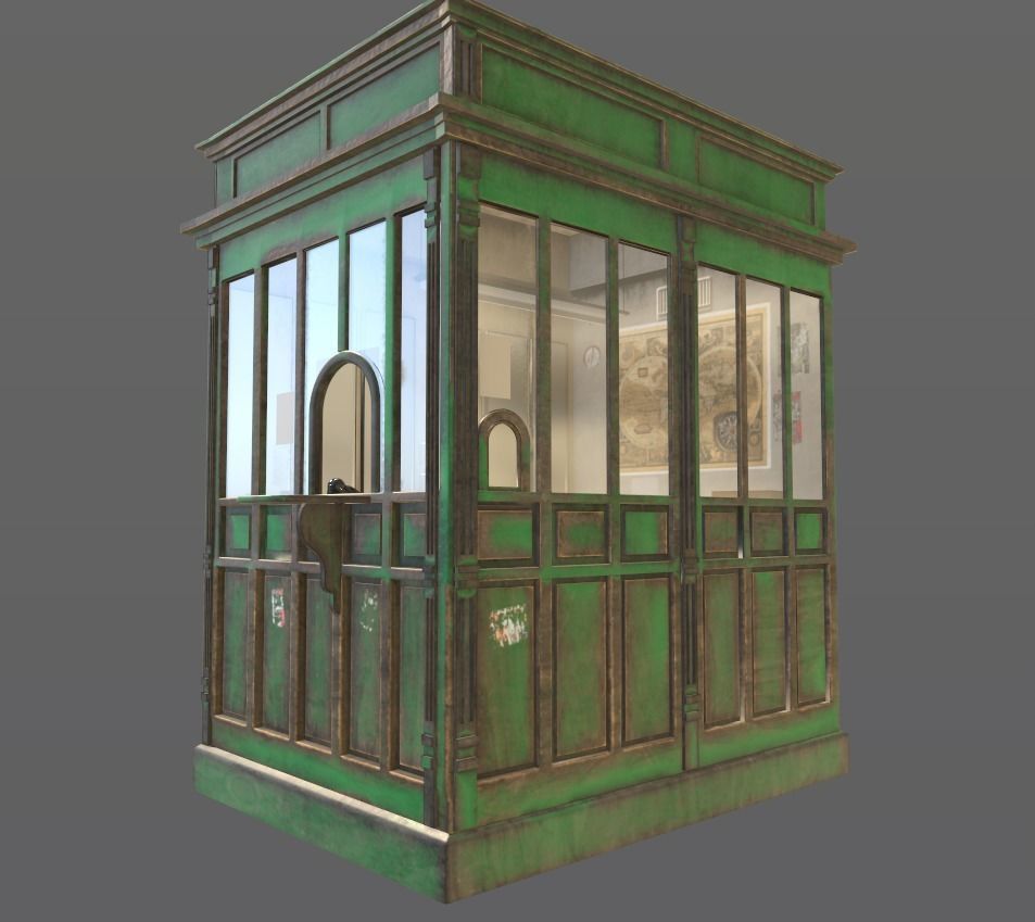 Ticket Office 3D model | CGTrader