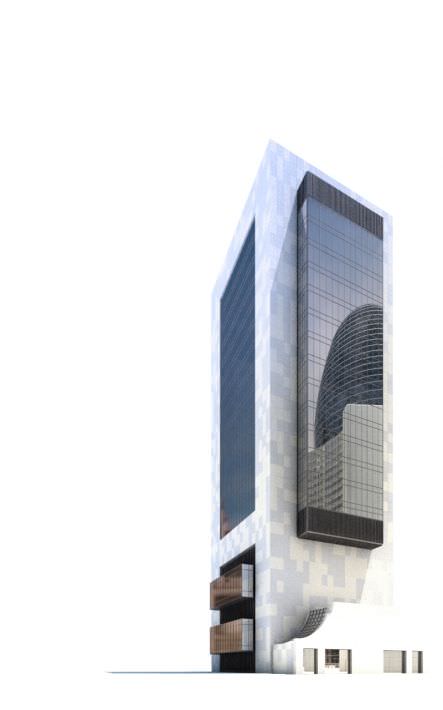 Concrete And Glass Skyscraper 3D model | CGTrader