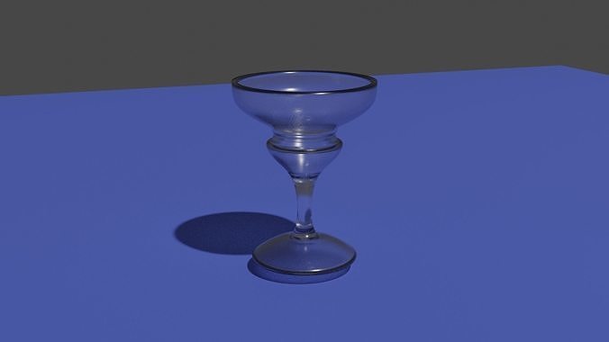 Clear Wide 3D Glass free 3D model | CGTrader