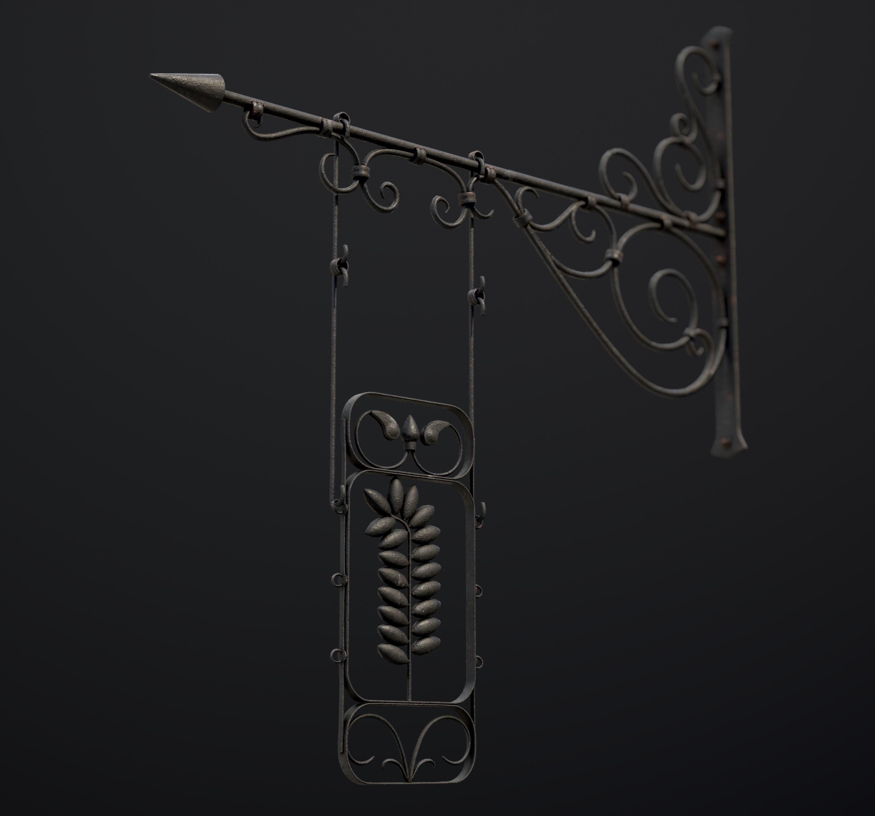 3D model Victorian Street Signboard 4K and 8K VR / AR / low-poly | CGTrader