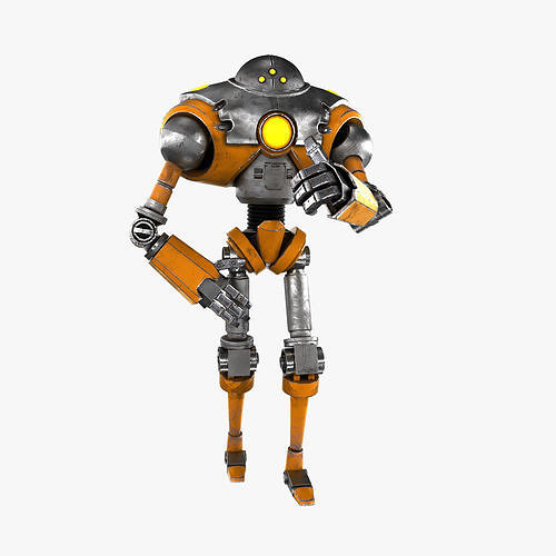 3D model Cartoon Robot 2 VR / AR / low-poly rigged animated | CGTrader