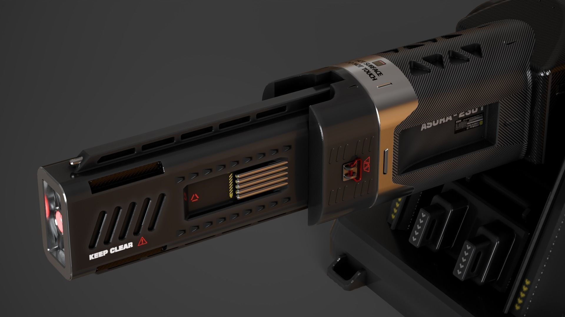 3D model Laser Turret - ASURA VR / AR / low-poly | CGTrader