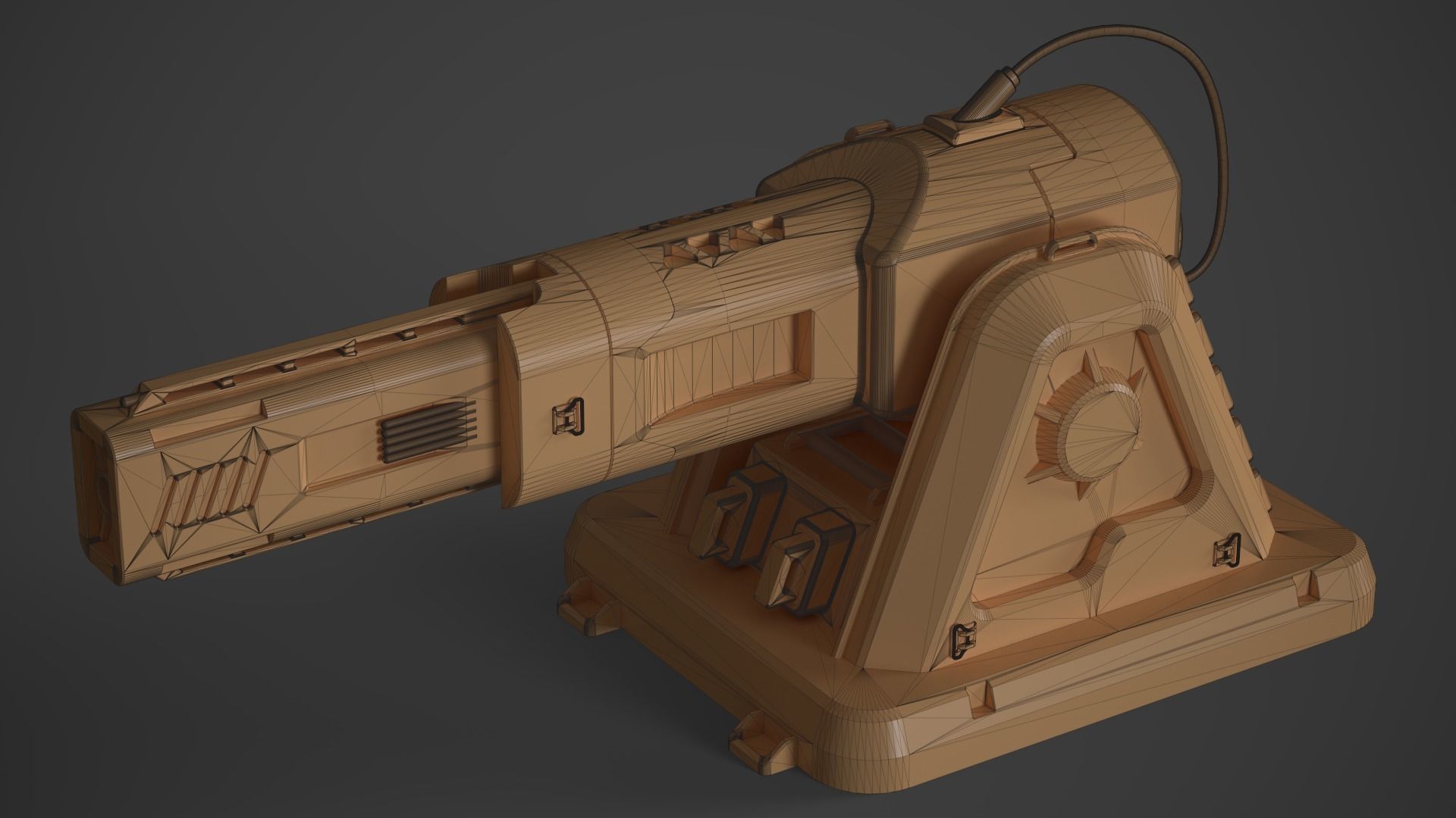 3D model Laser Turret - ASURA VR / AR / low-poly | CGTrader