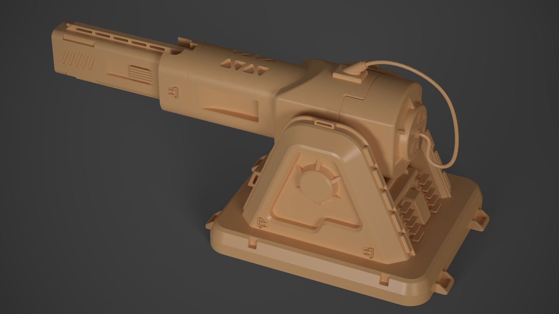 3D model Laser Turret - ASURA VR / AR / low-poly | CGTrader
