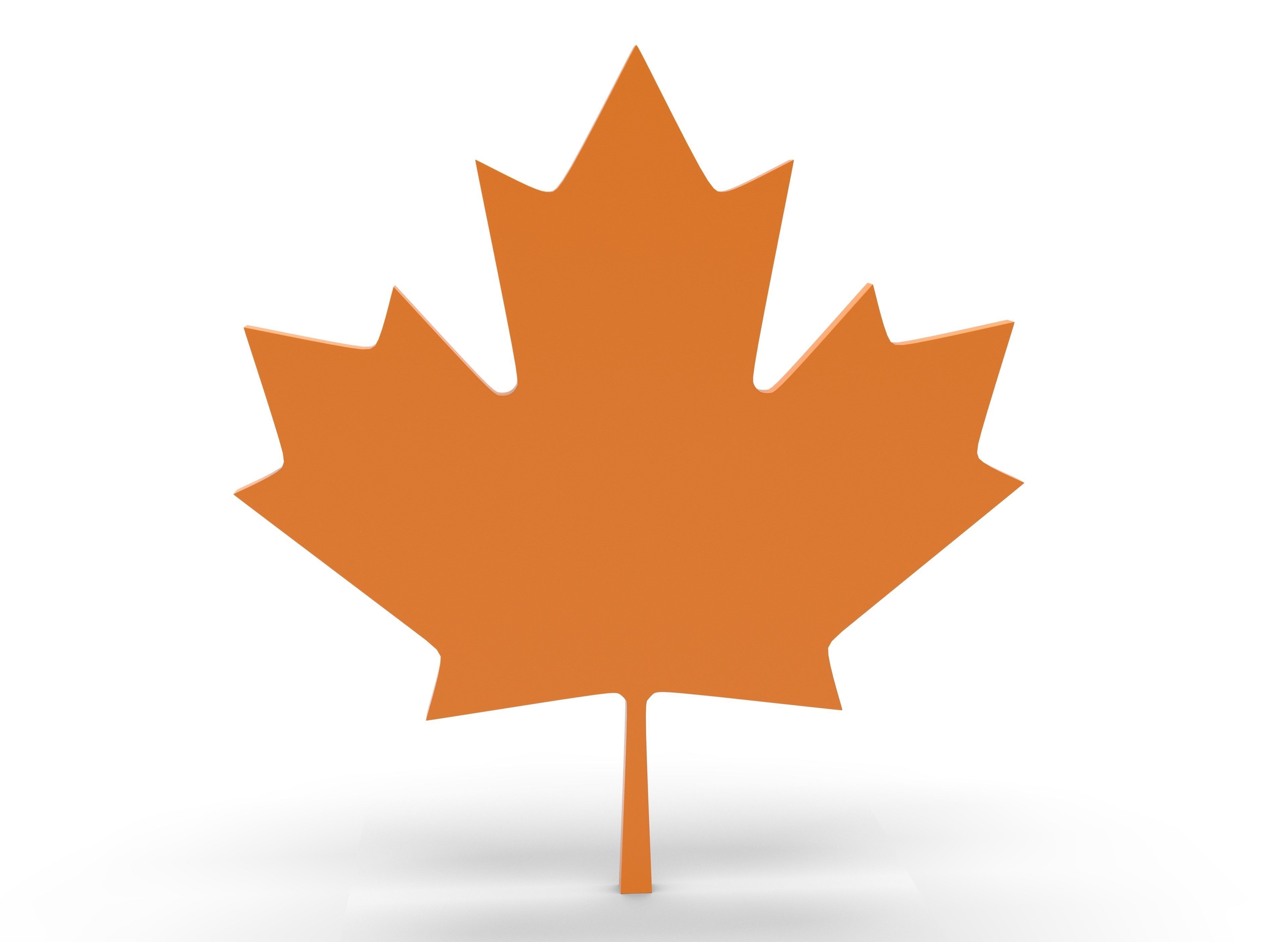 Canadian maple leaf 3D model | CGTrader