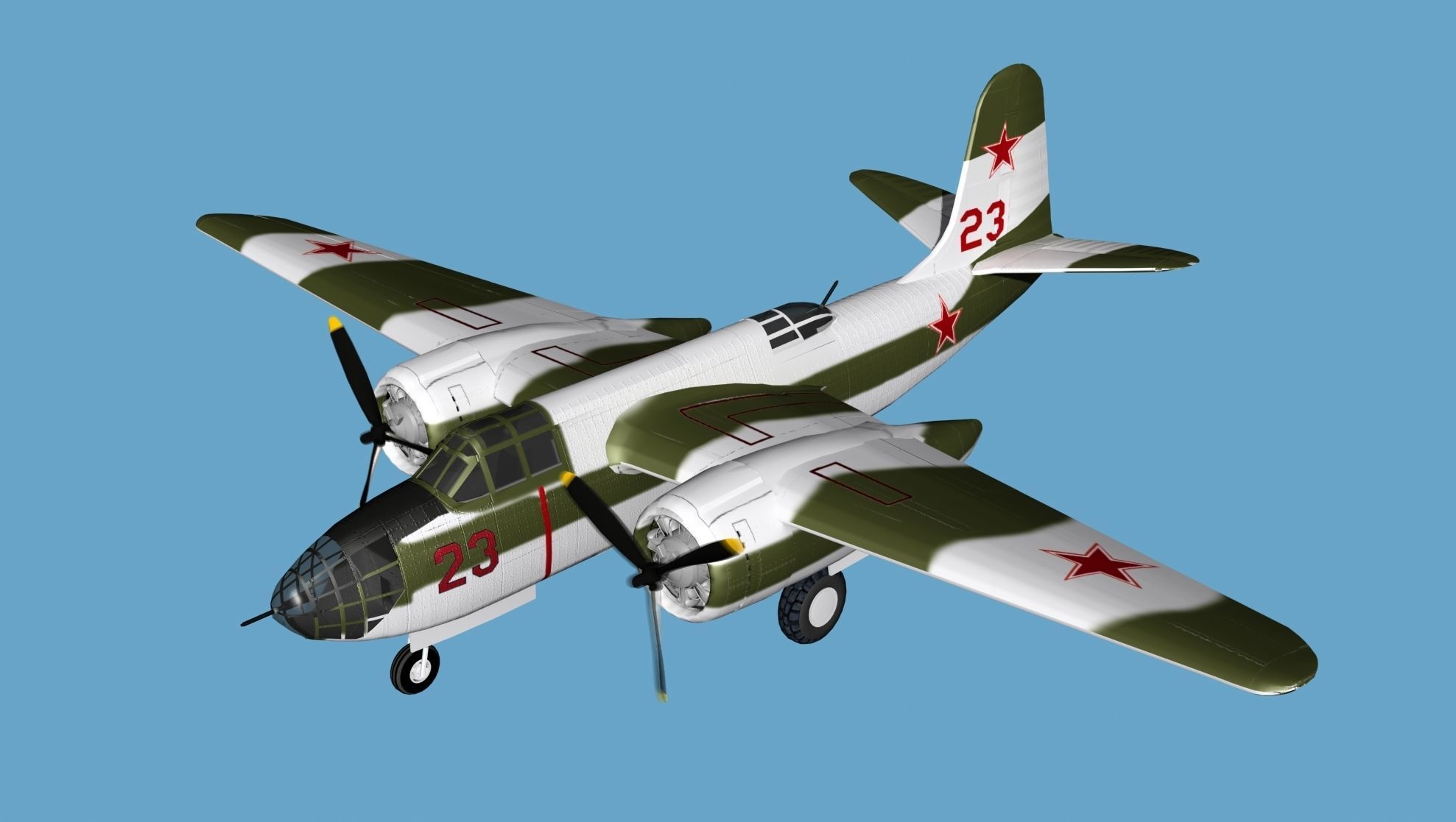 Douglas DB-7 Boston Mk I V07 CCCP 3D model | CGTrader