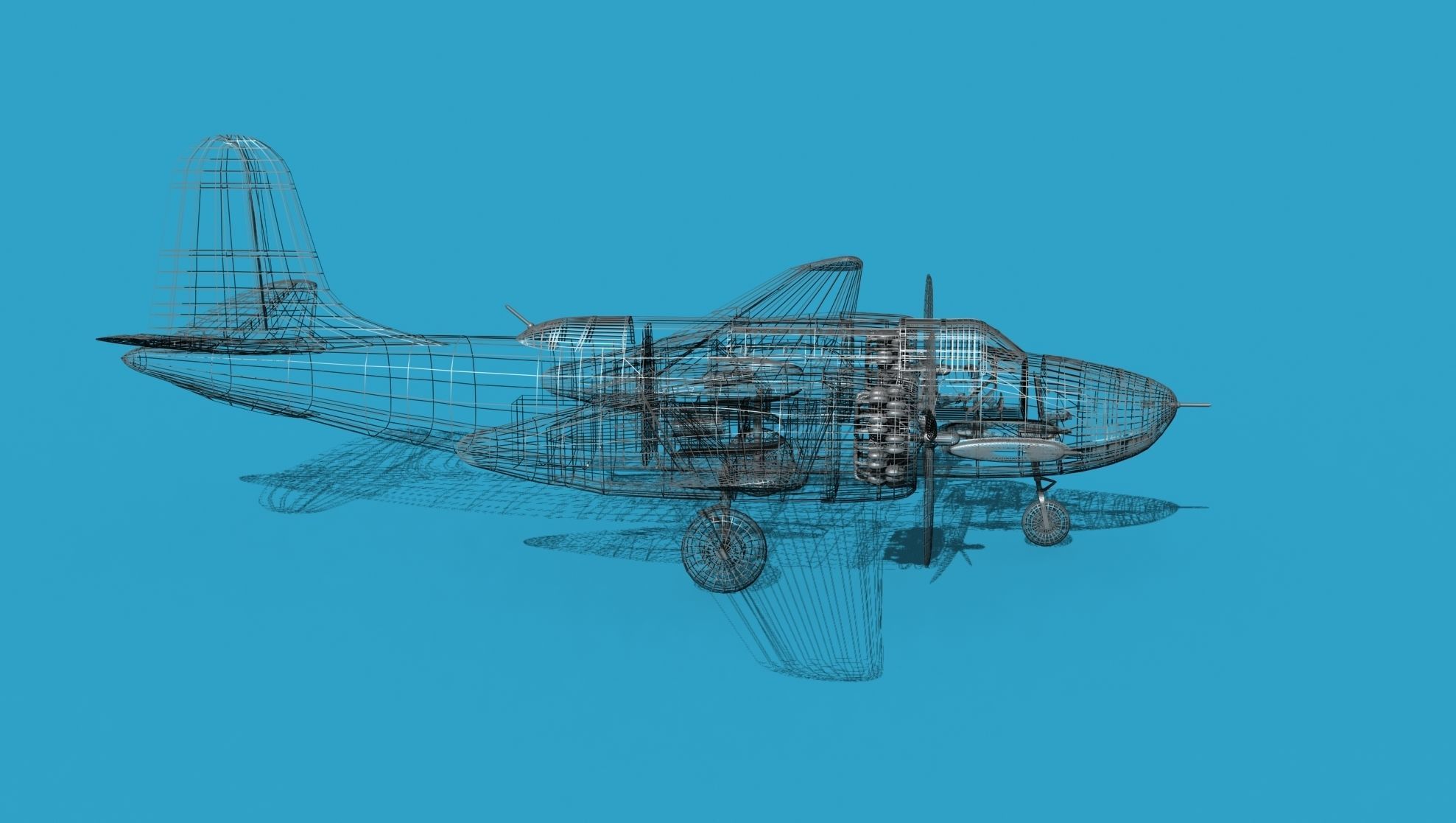 Douglas DB-7 Boston Mk II V03 RAF 3D model animated | CGTrader