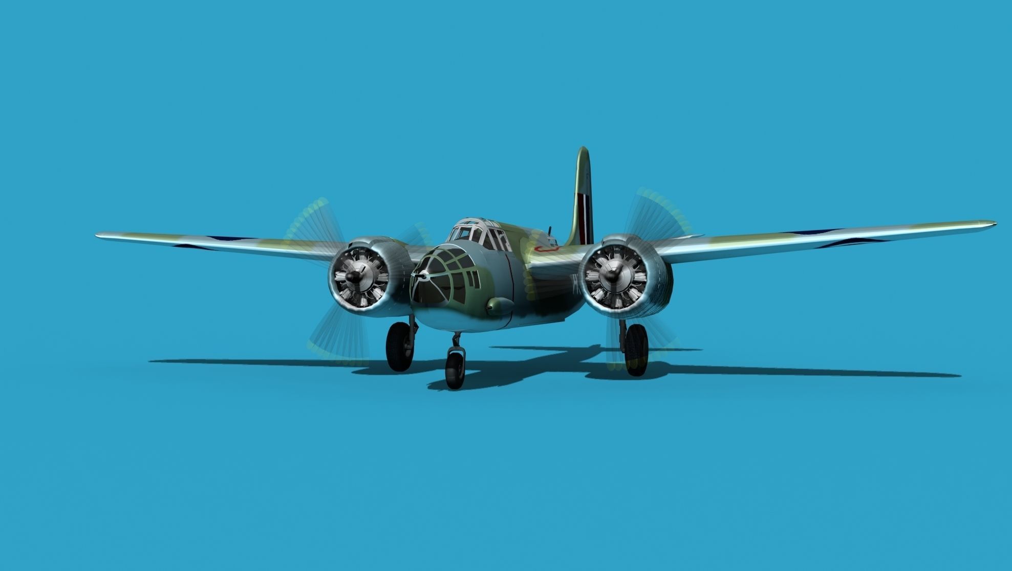Douglas DB-7 Boston Mk II V03 RAF 3D model animated | CGTrader