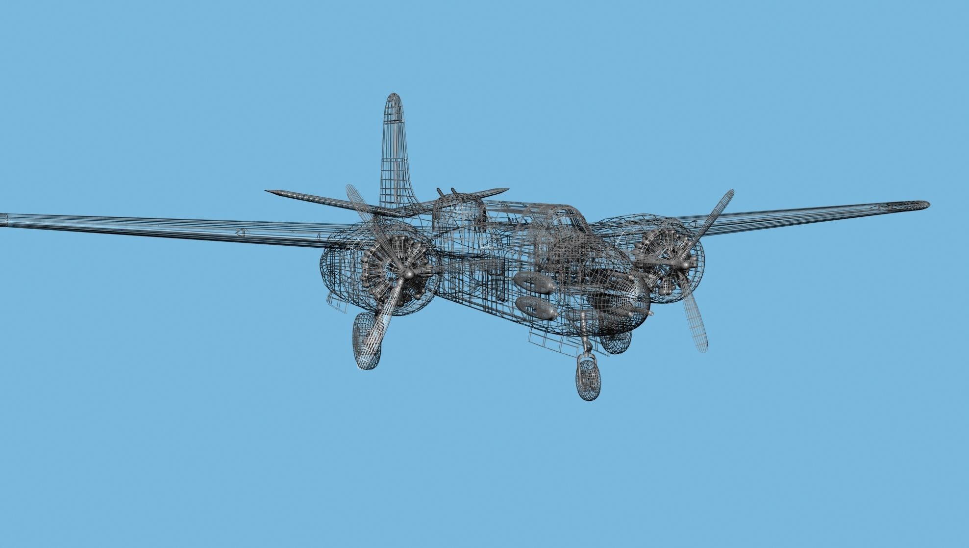 Douglas DB-7 Boston Mk III V02 RAF 3D model animated rigged | CGTrader