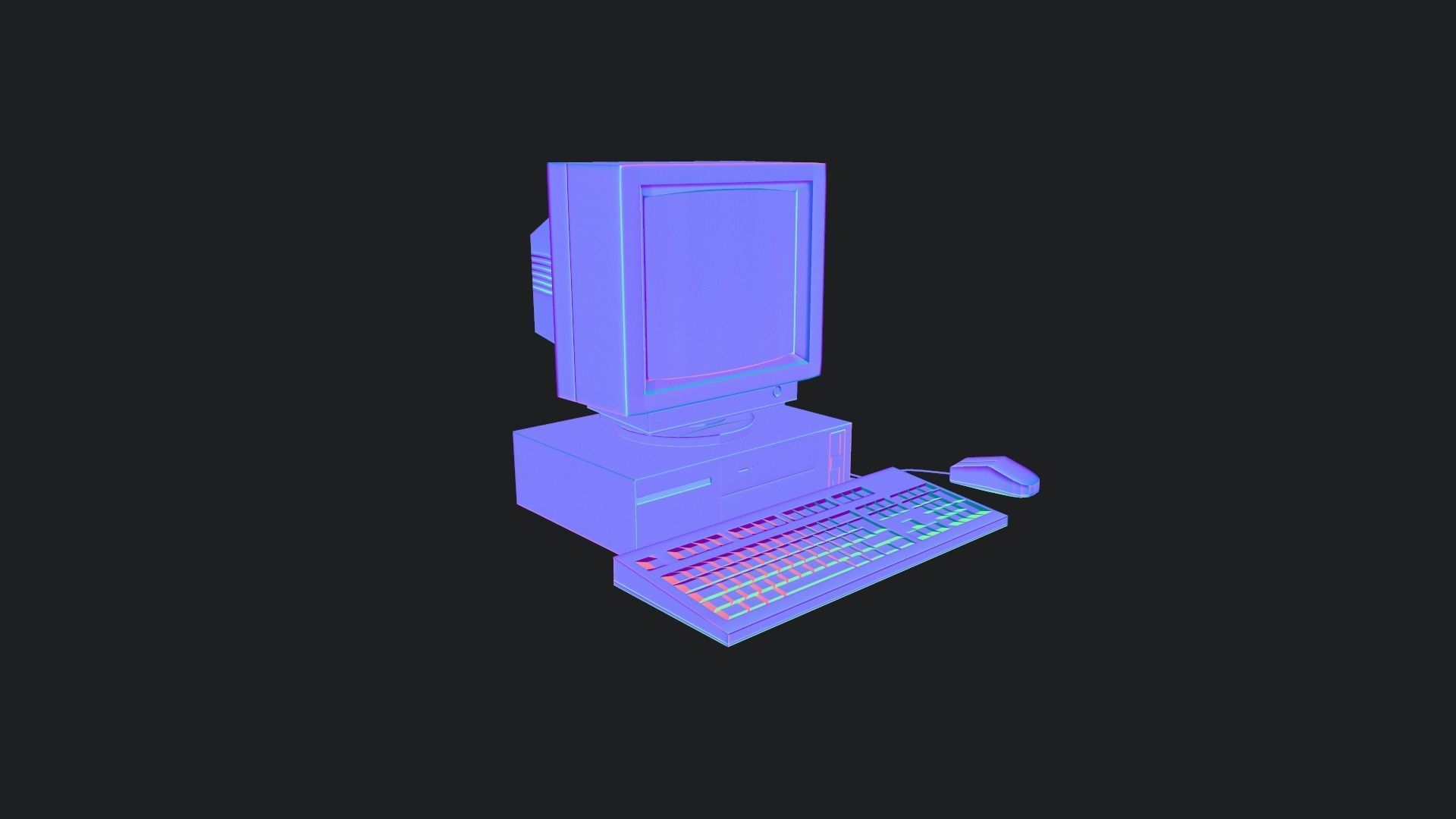 3D model Dirty 90s Pc Game Ready VR / AR / low-poly | CGTrader