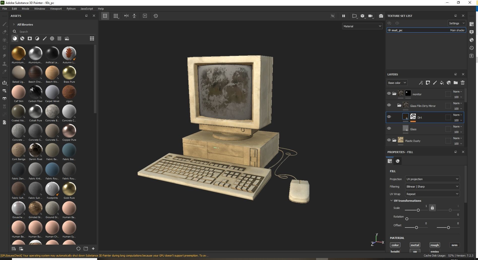3D model Dirty 90s Pc Game Ready VR / AR / low-poly | CGTrader