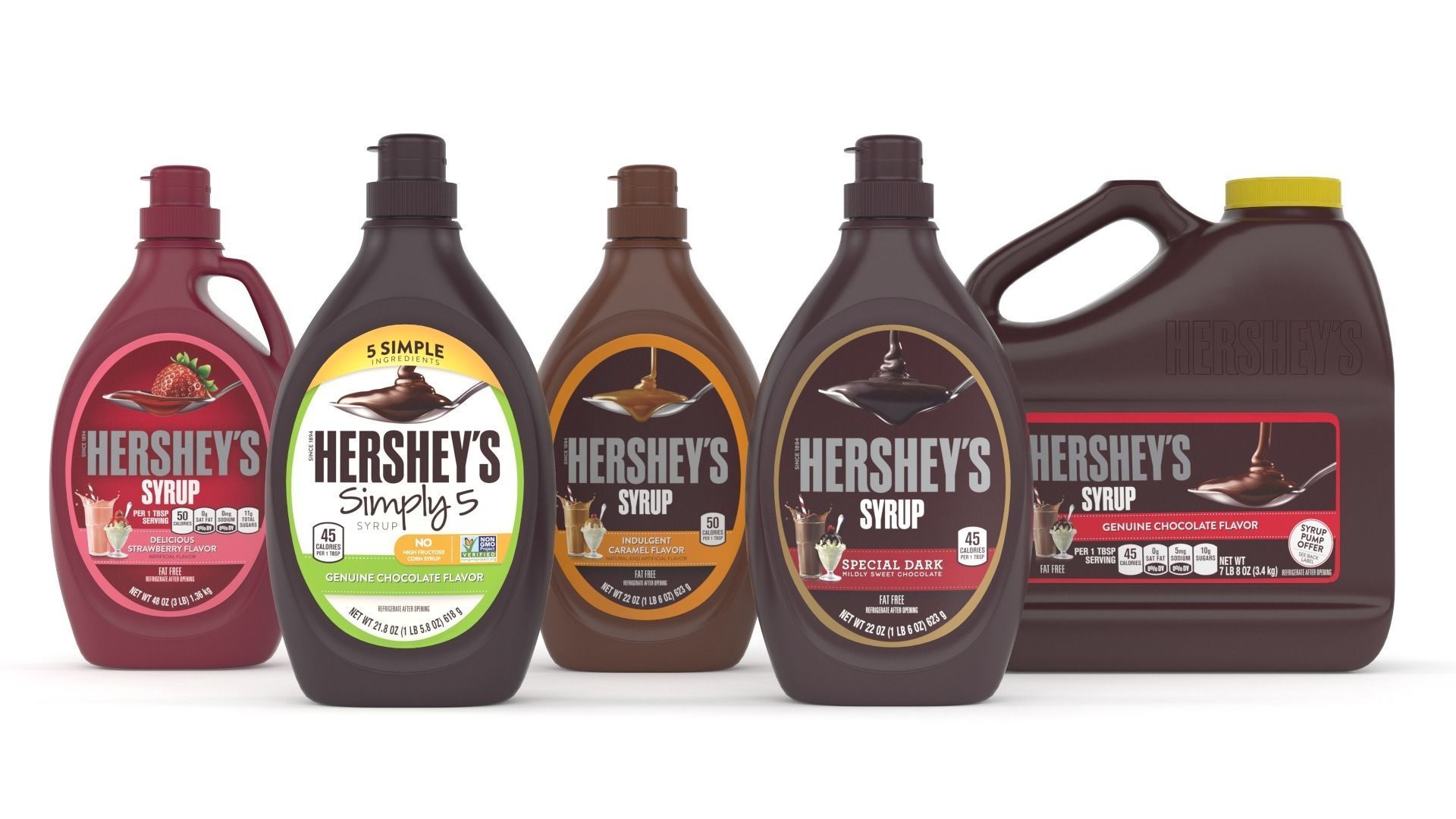 Syrup Collection 3D model | CGTrader