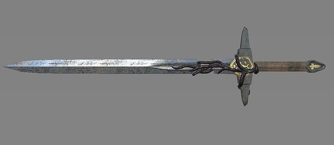 3D model Old cursed sword VR / AR / low-poly | CGTrader
