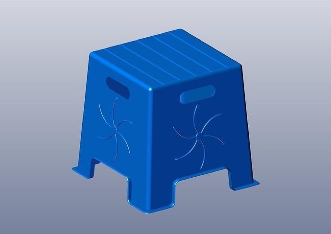 3d plastic stool 3D model 3D printable | CGTrader