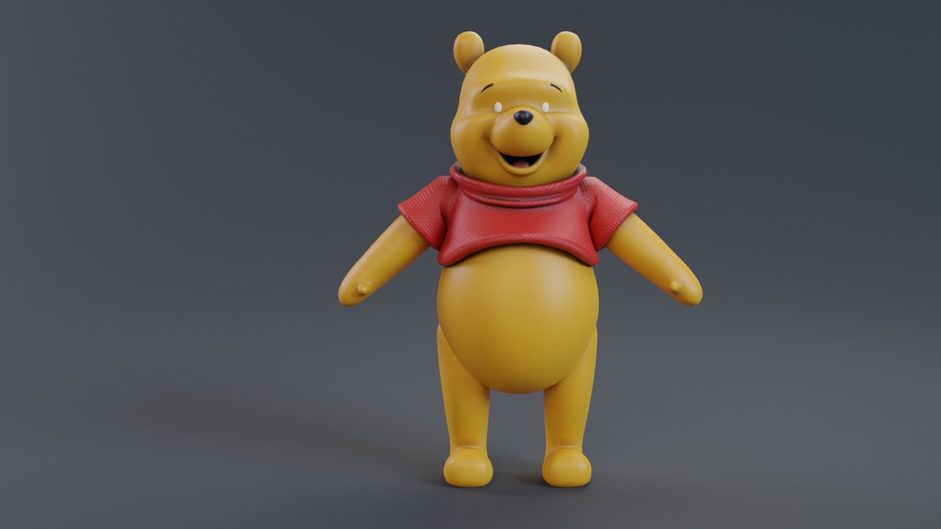 Winnie the Pooh rigged 3D model rigged | CGTrader