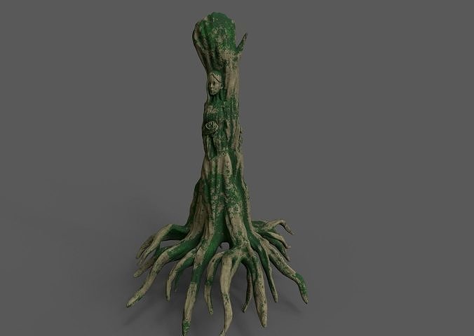 3D model Old Russian pagan idol PBR low-poly game ready VR / AR / low ...