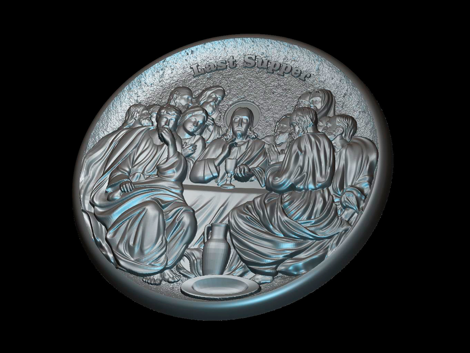 The Last Supper 3d model for cnc machines and 3d printers 3D model ...