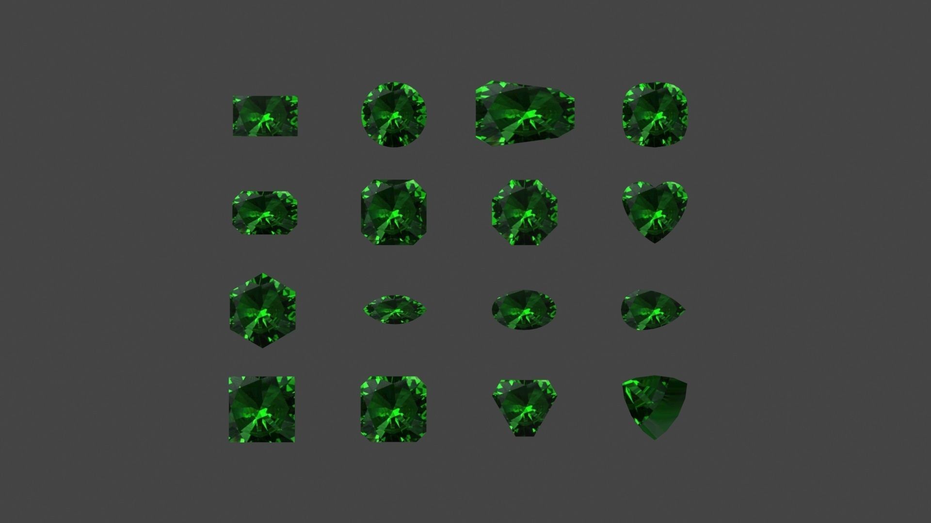 3D model GEMS-020 Emerald VR / AR / low-poly | CGTrader