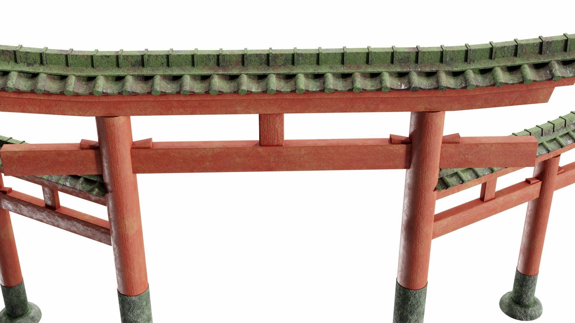 Torii gate miwa type 3D model | CGTrader