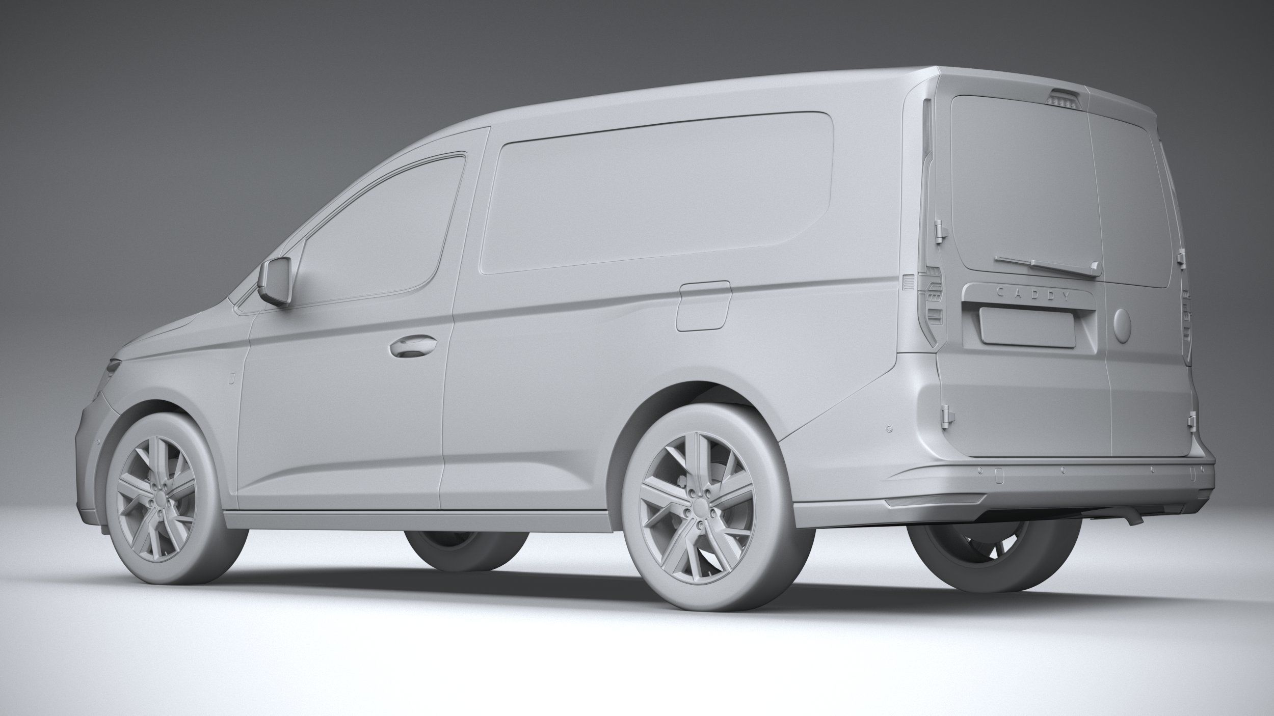 Volkswagen caddy commerce pro van 2022 3D model | CGTrader