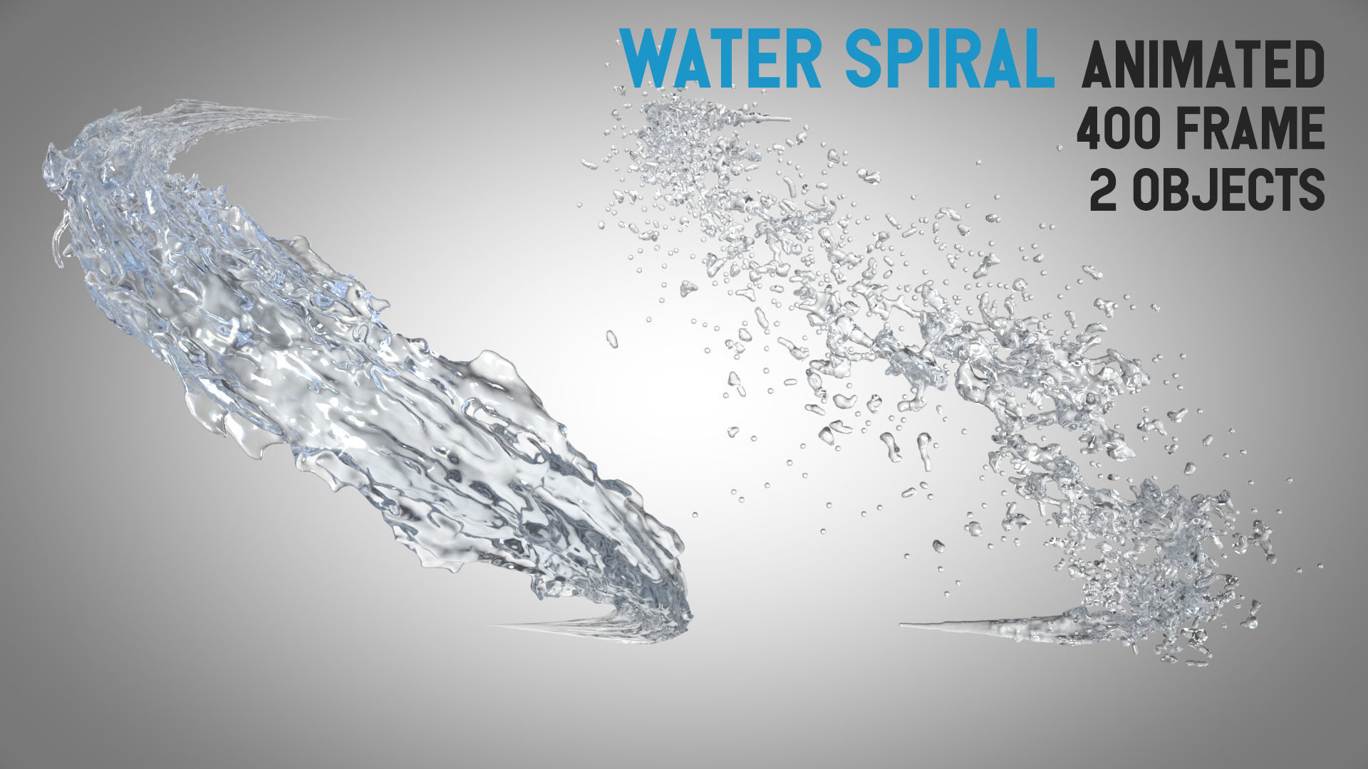 Water Spiral Animated 3D model 3D model animated | CGTrader