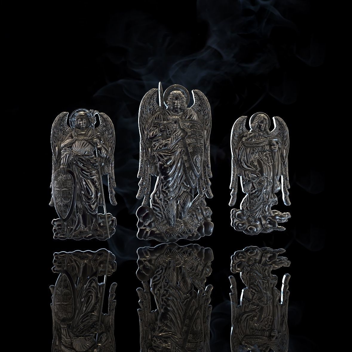 ARHANGEL AVE MARIA QVIS VT DEVS 3D model 3D printable | CGTrader