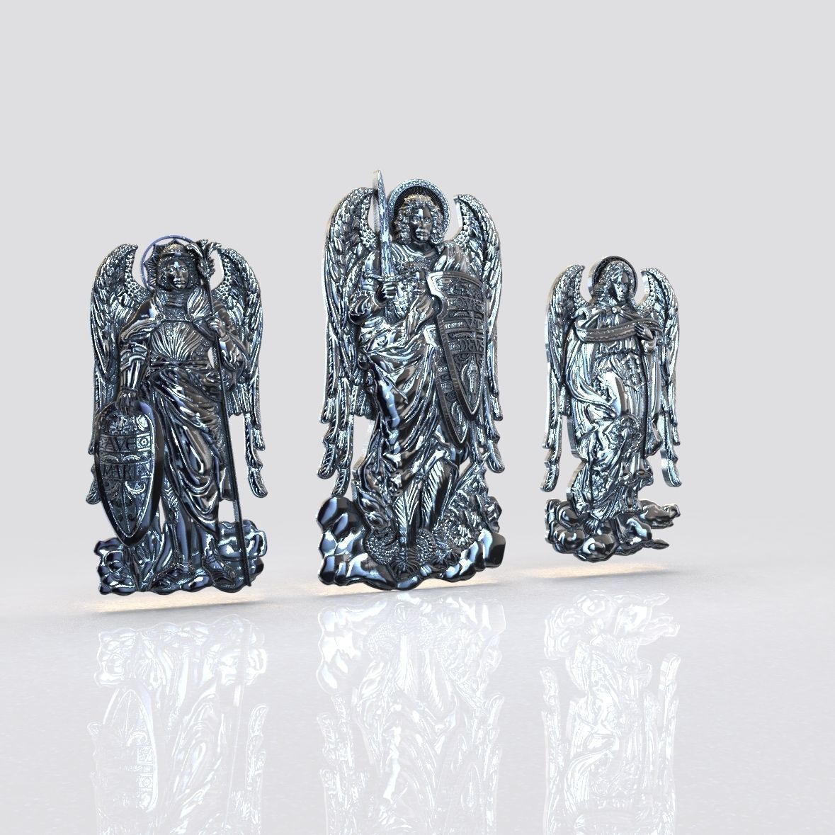 ARHANGEL AVE MARIA QVIS VT DEVS 3D model 3D printable | CGTrader