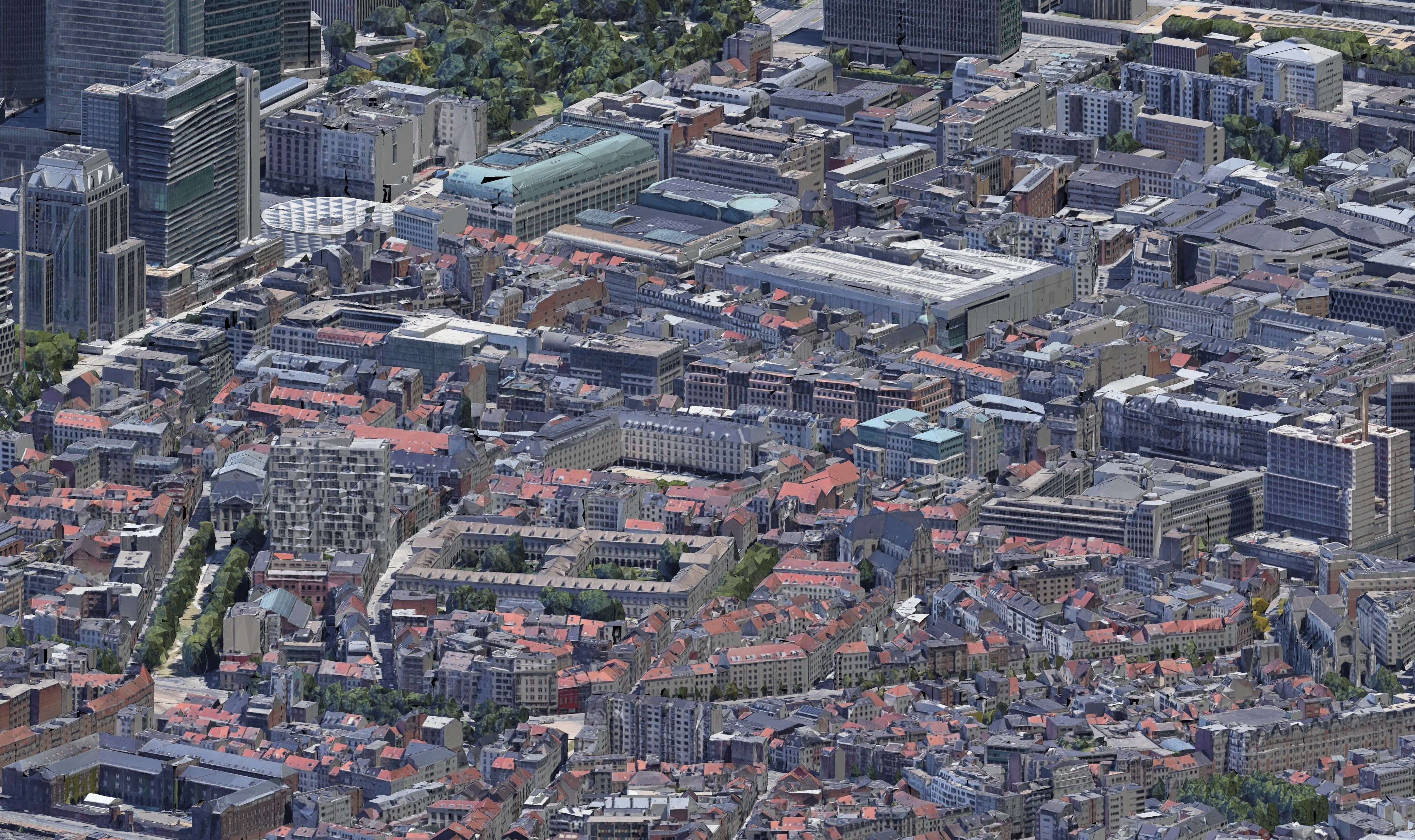 Brussels City Center 3D model | CGTrader