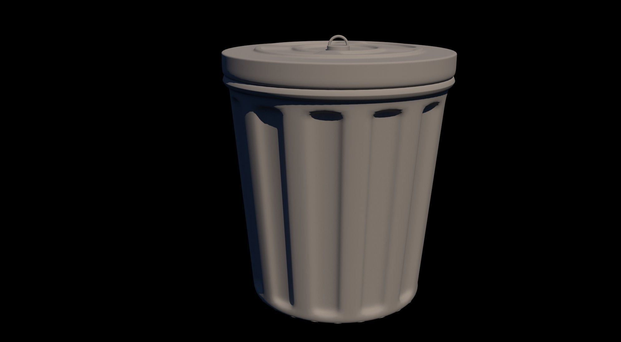 garbage can 3D model rigged | CGTrader