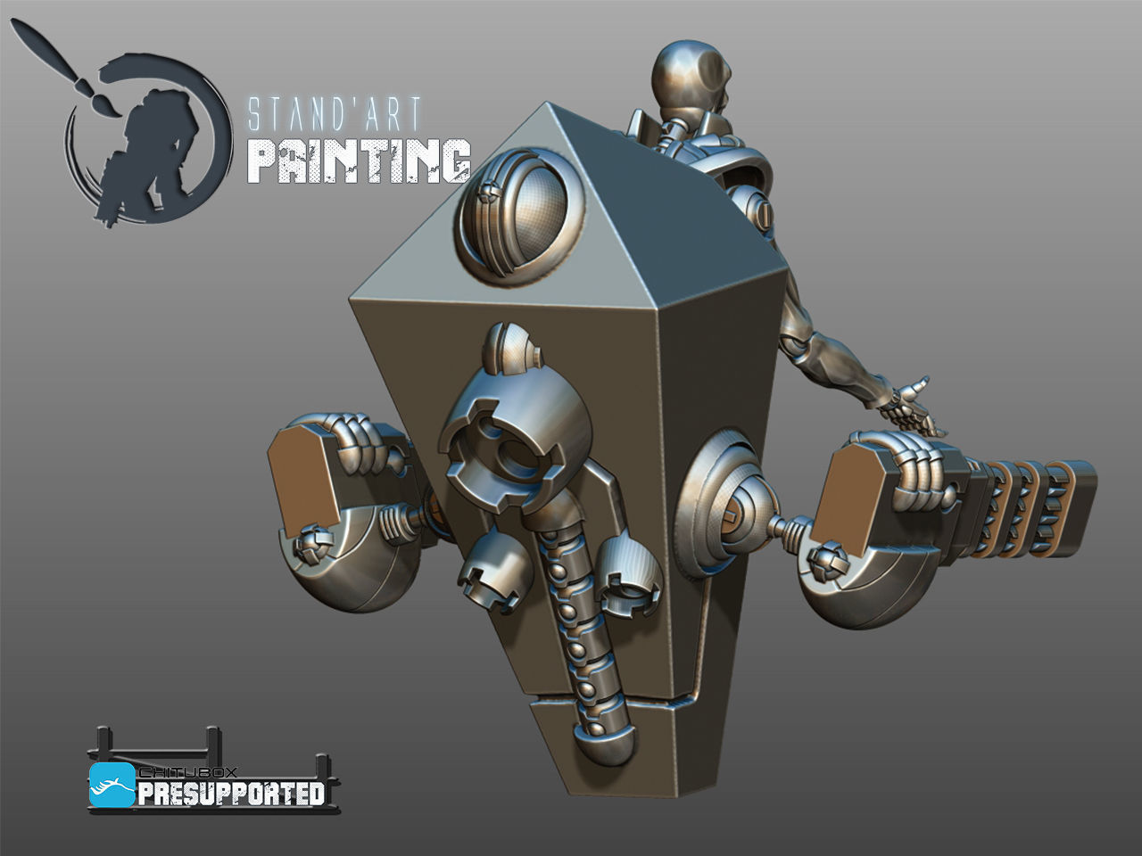 Destroyers star wars robot with gun 3D model | CGTrader