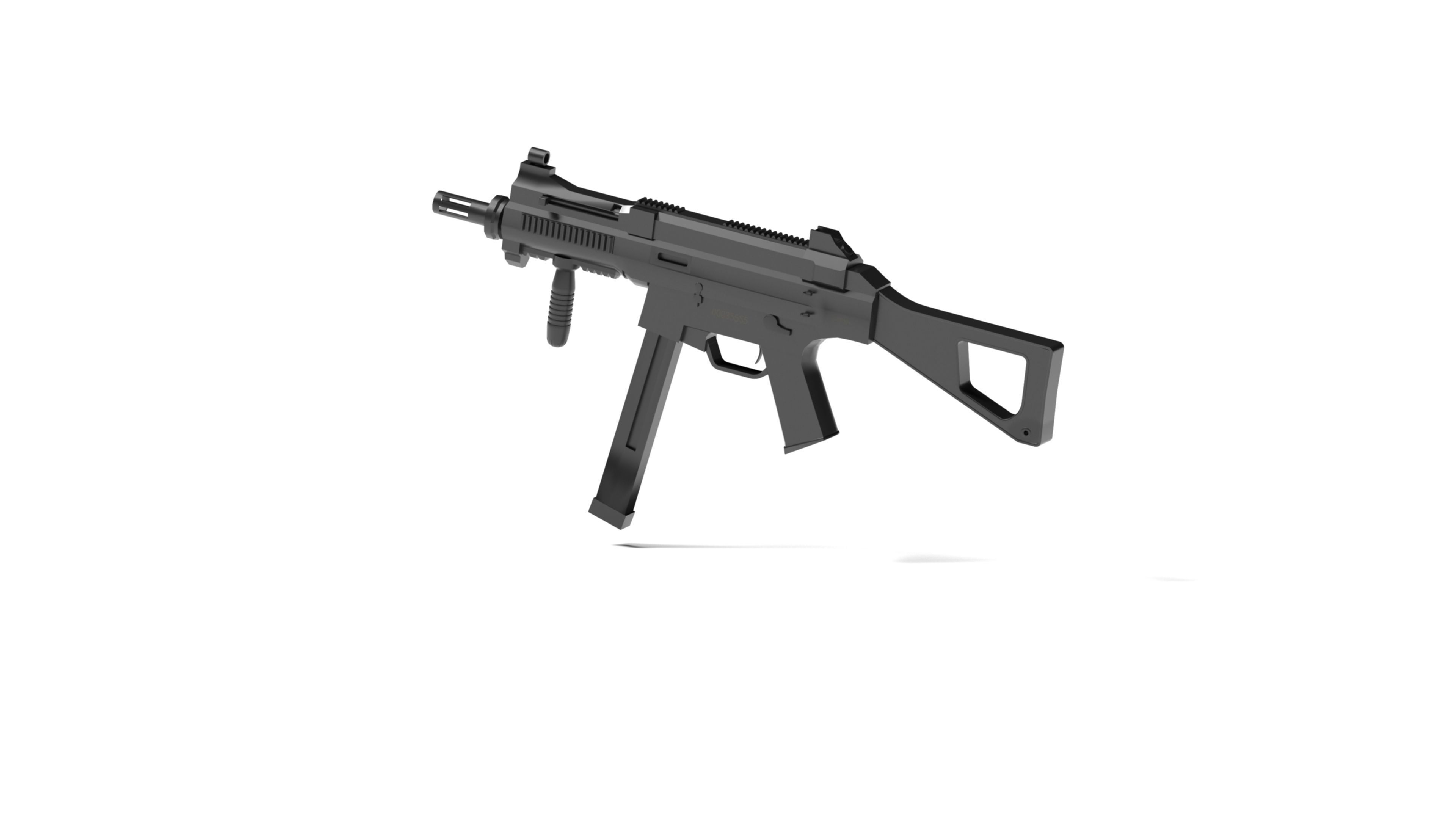 Ump5 Gun free VR / AR / low-poly 3D model | CGTrader