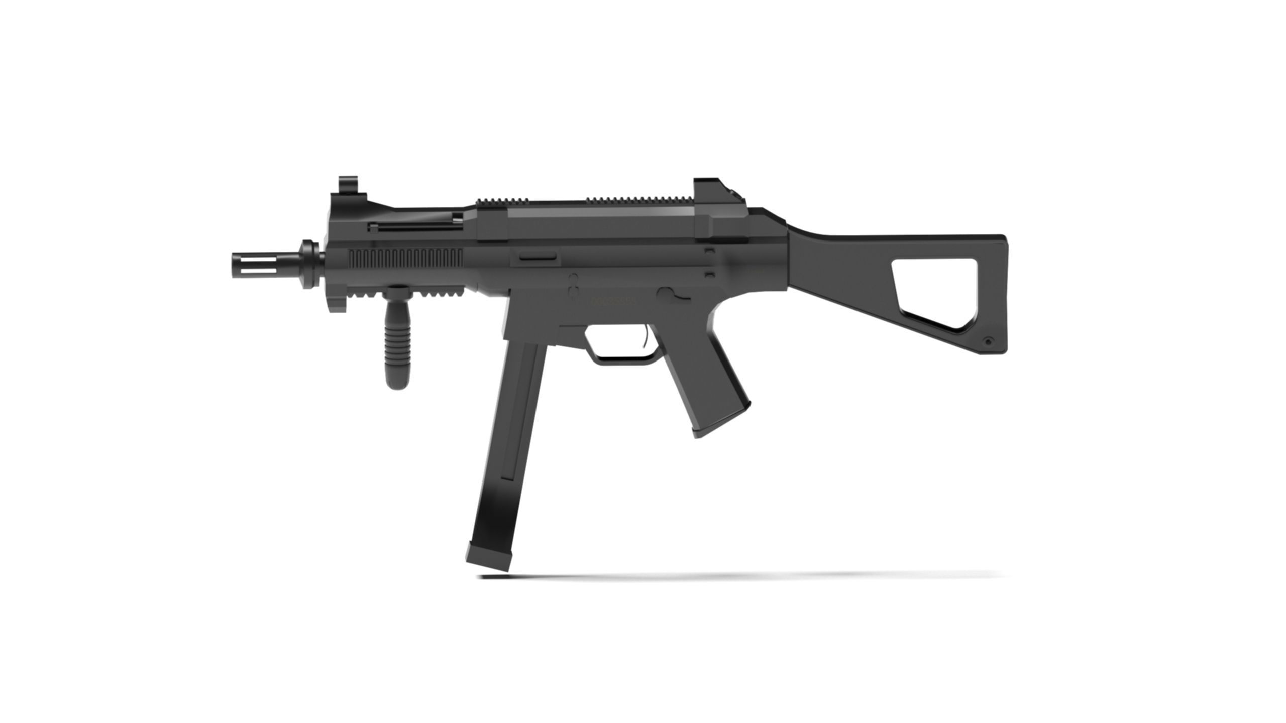 Ump5 Gun free VR / AR / low-poly 3D model | CGTrader