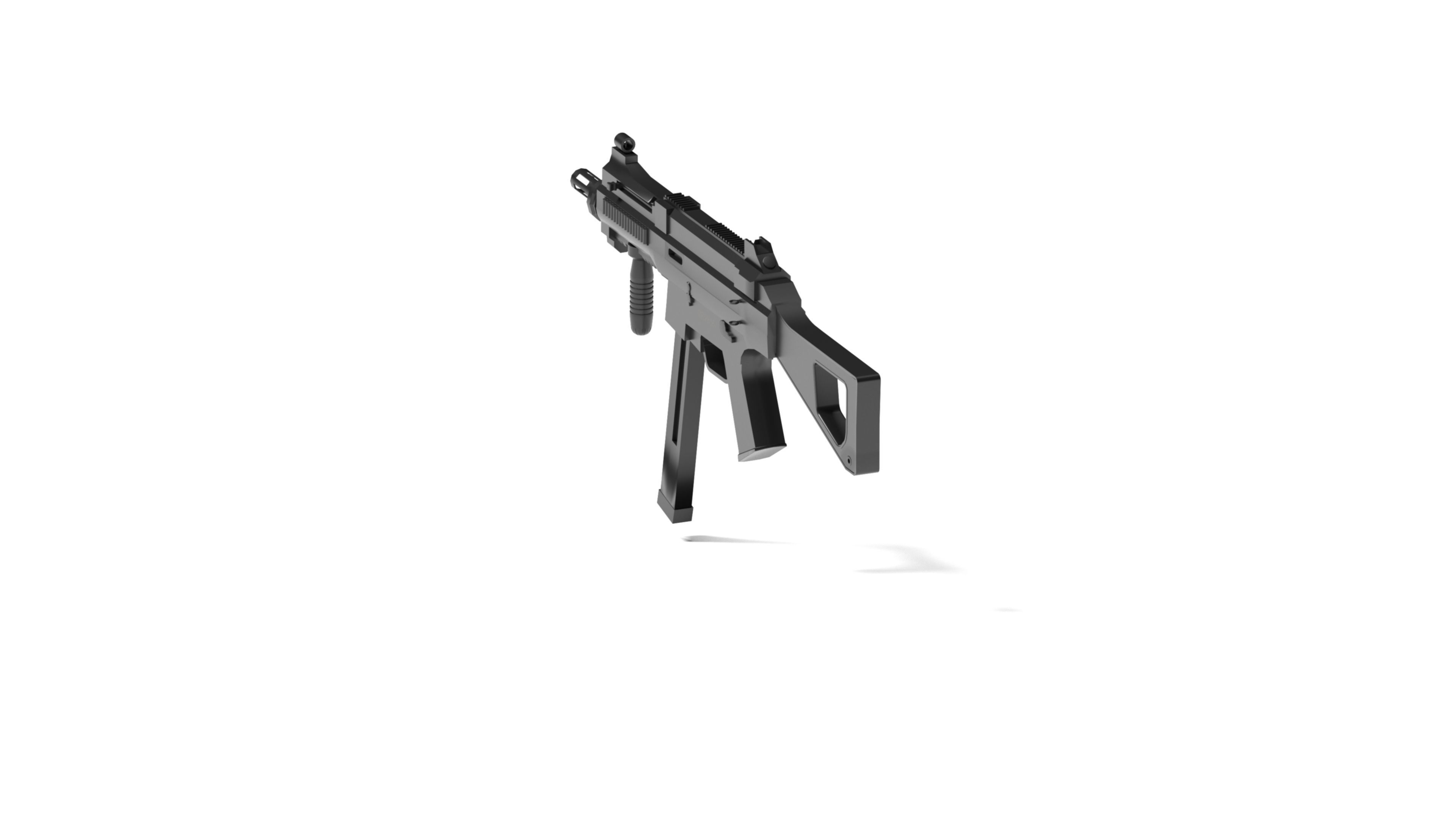 Ump5 Gun free VR / AR / low-poly 3D model | CGTrader