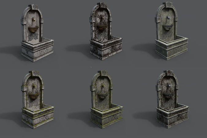 Fountains Texture Pack 3D Model Collection | CGTrader