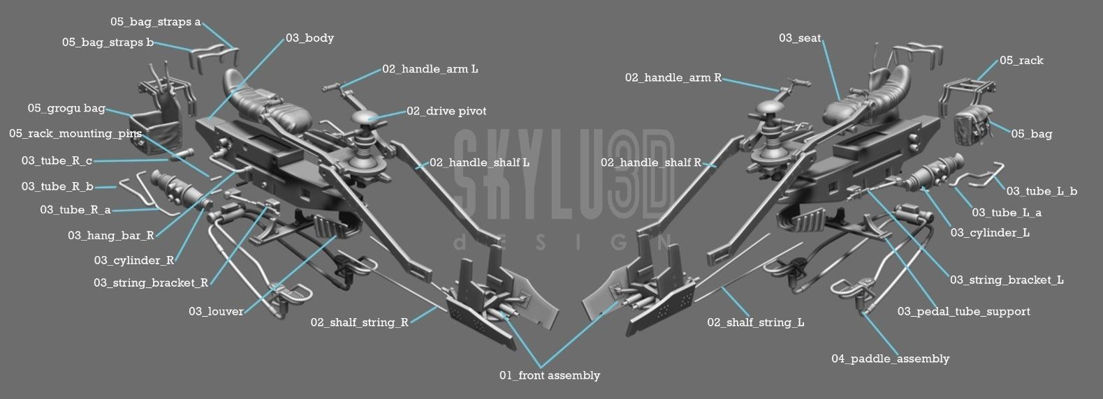 Mandalorian Swoop Bike 3D Print STL 3D model 3D printable | CGTrader
