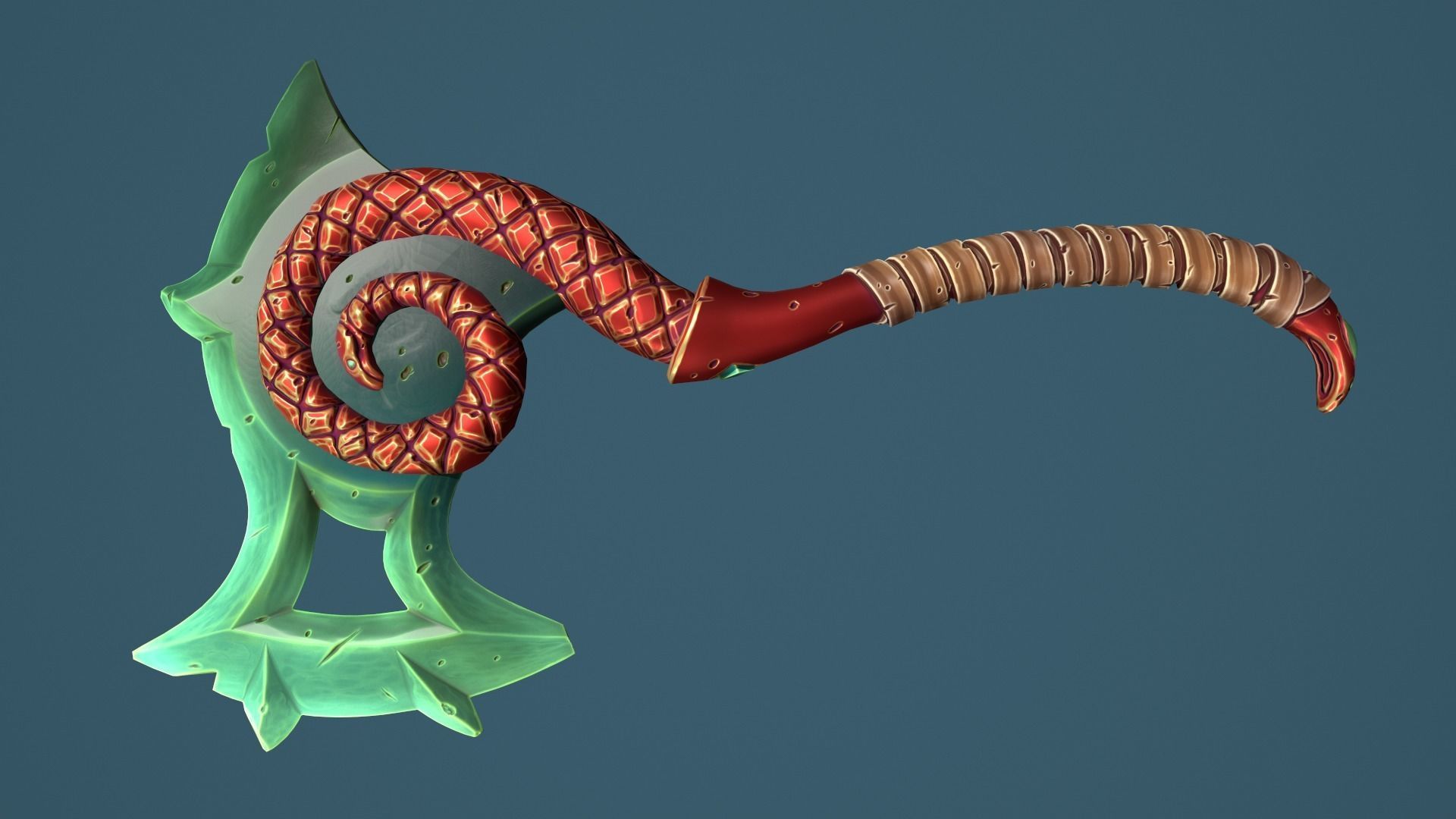 3D model Snake axe VR / AR / low-poly | CGTrader