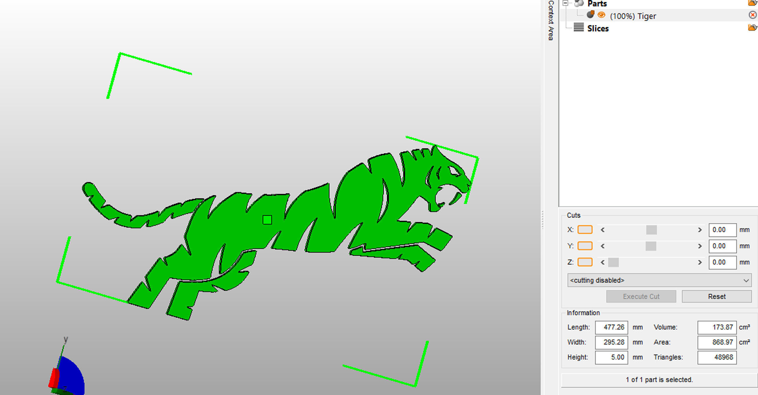 TIGER 2D Wall Decor Art - 3D model 3D printable | CGTrader