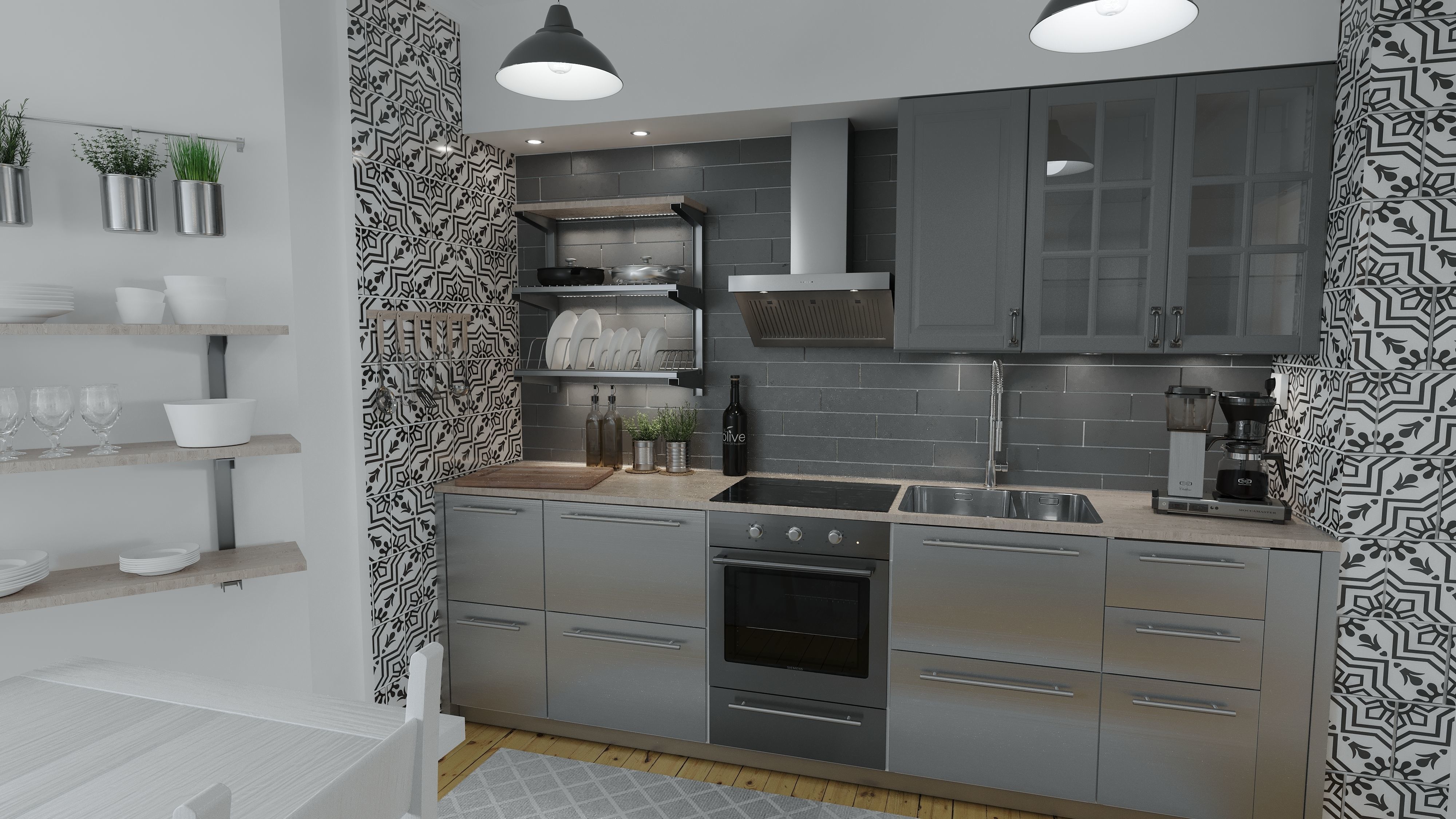 Kitchen design - IKEA - VARSTA stainless steel 3D model | CGTrader