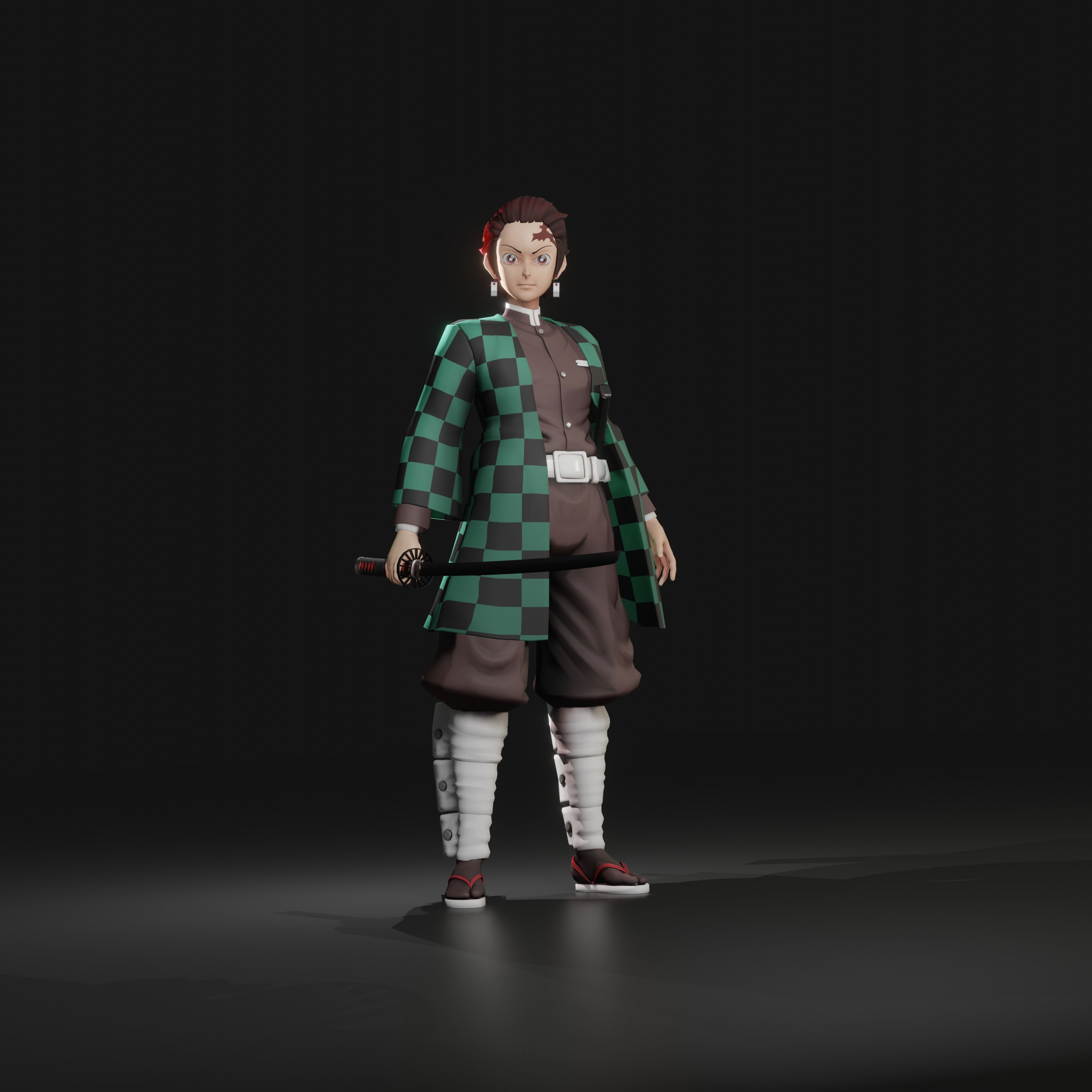 3D model Kamado Tanjiro from Kimetsu no yaiba VR / AR / low-poly | CGTrader