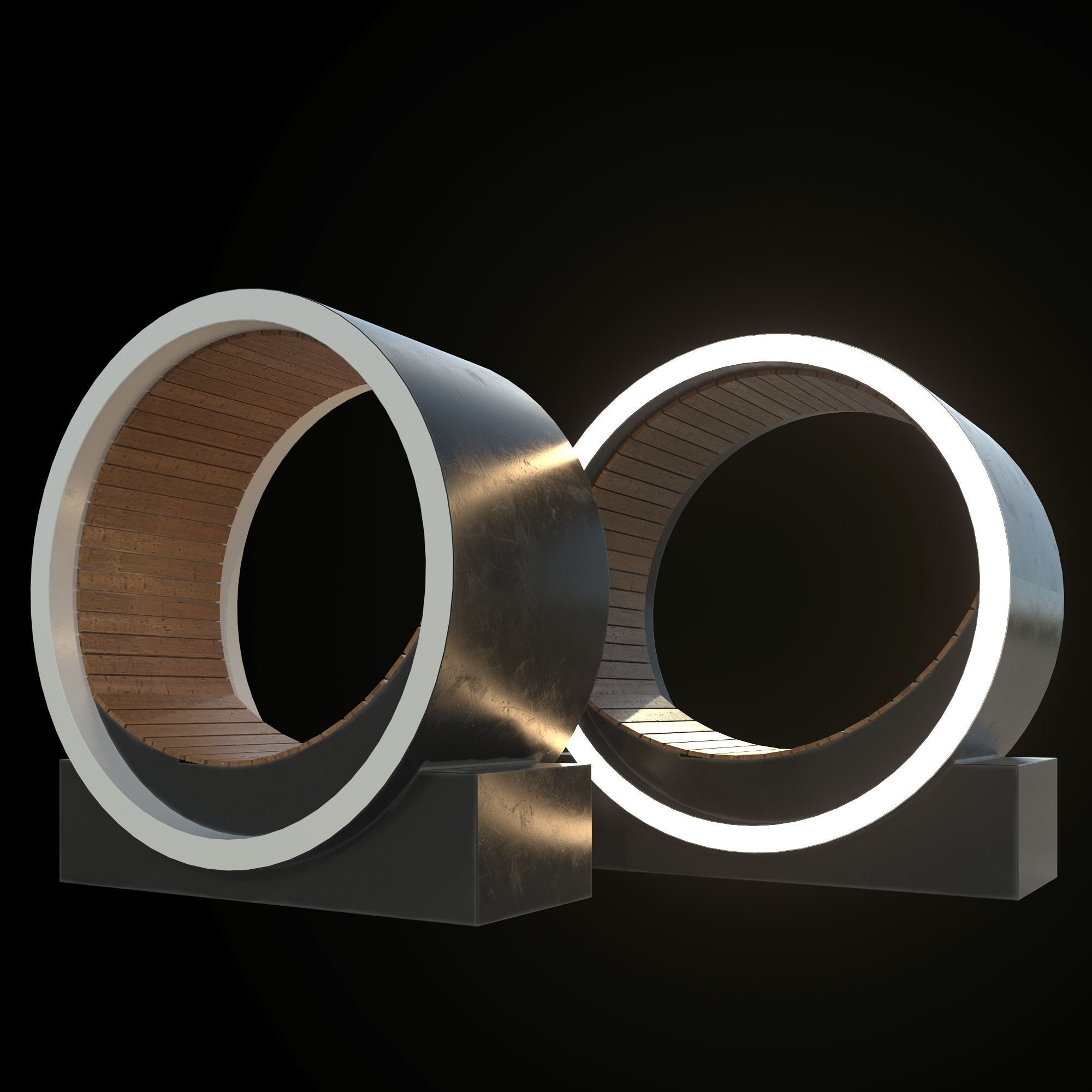 Fusion Bench V1 3D model | CGTrader