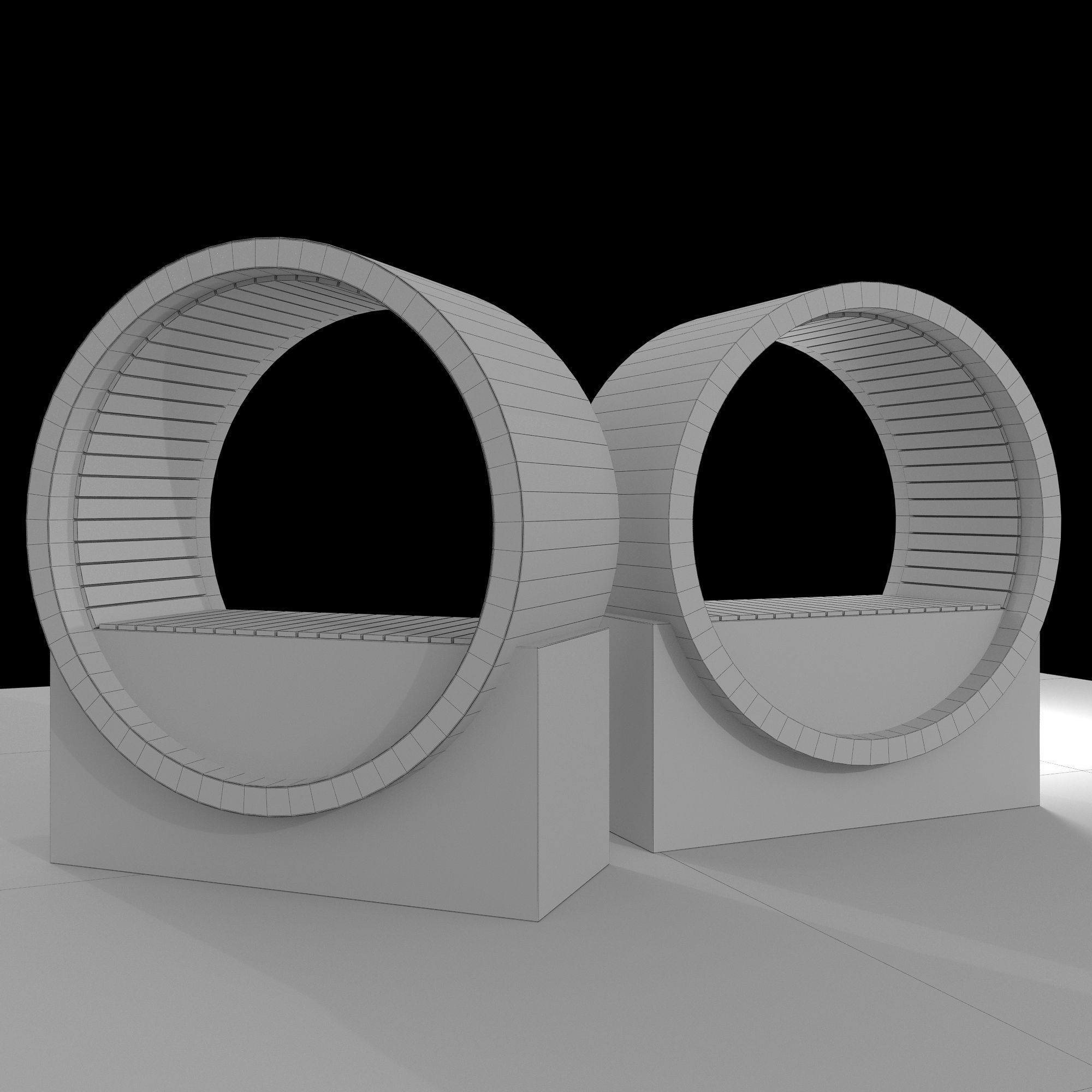 Benches FUSION 3D model | CGTrader